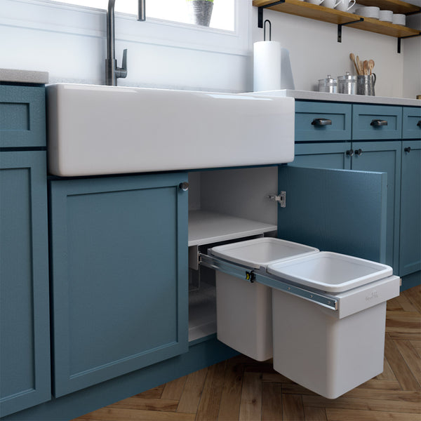 Under sink bin with lid store
