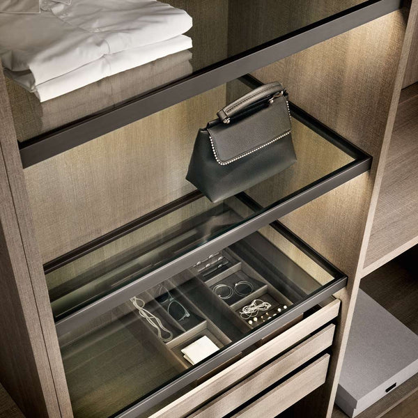 GLASS SHELF FRAME BROWN | Hafele Home – HAFELE HOME