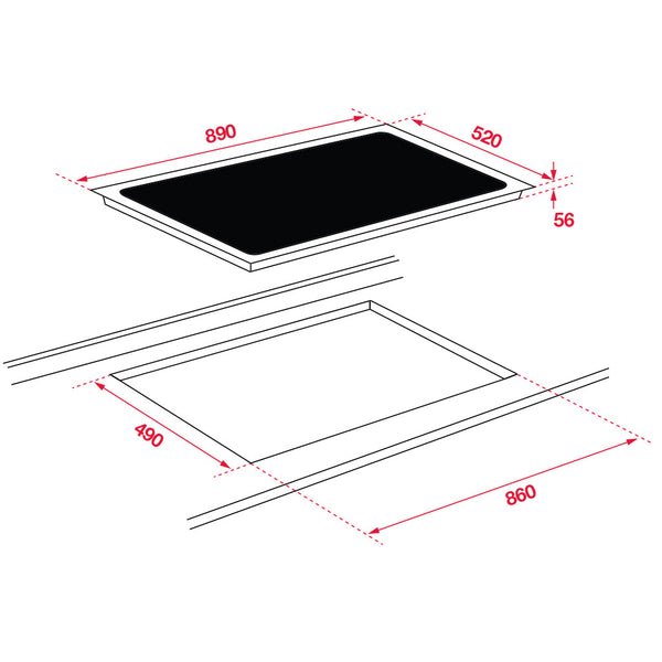 Hafele 90cm Induction Cooktop | Hafele Home – HAFELE HOME
